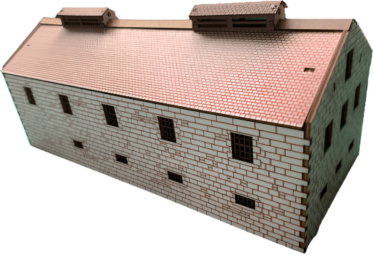 Distillery Building B kit | Popup Design 3D Model – popupdesigns.co.uk